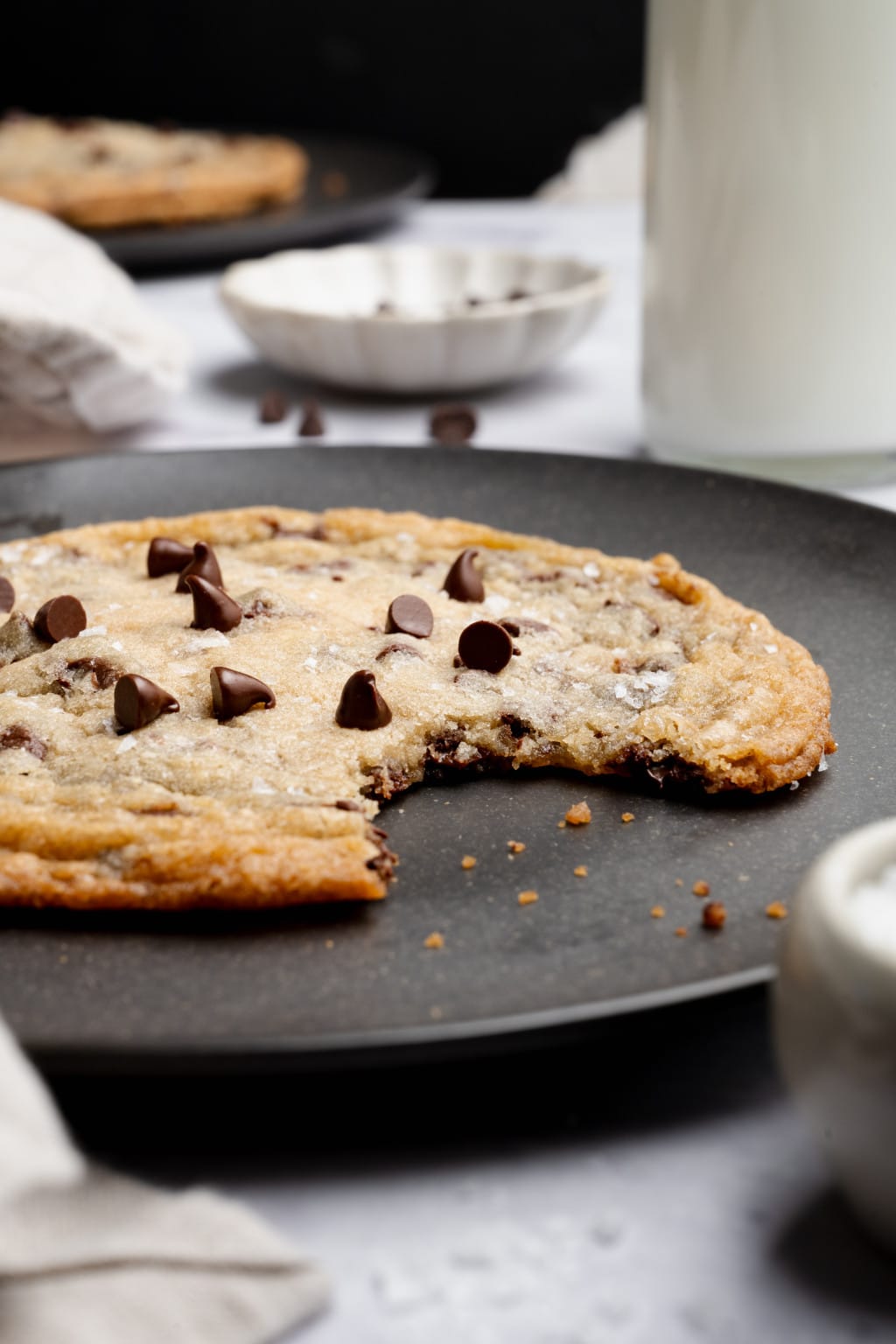 Single-Serve Thin and Chewy Chocolate Chip Cookie