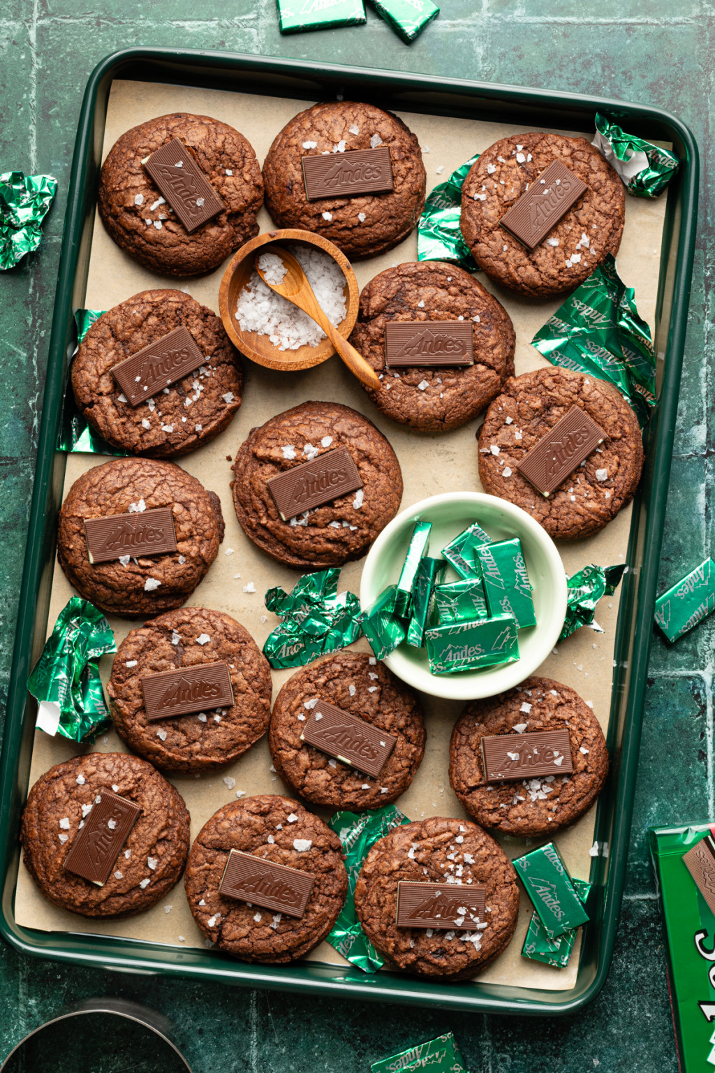 Chocolate Andes Mint Cookies • Kroll's Korner (recipe & VIDEO)