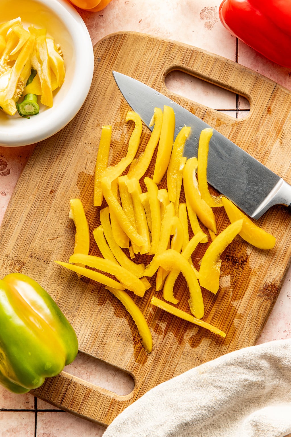 How To Cut A Bell Pepper
